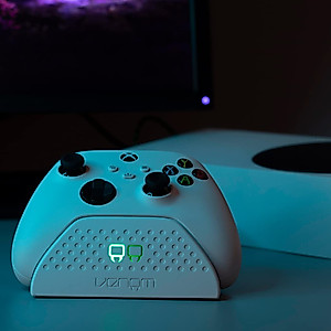 Venom Twin High Capacity Rechargeable Battery Pack Black for Xbox Series X/S & One - White