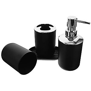 RORPOIR 1set Bathroom Set Soap Makeup Accessories Tumbler Rinsing Cup Bath Accessories Bathing Accessories Cotton Swabs for Makeup Make up Kit Toilet Tray Dressing Table Plastic Simple
