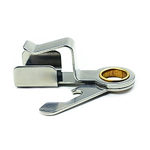 Screwpop Chapstick Holder Keychain and Carabiner Attachment Compact Pocket Multi-Tool with Bottle Opener Stainless Steel Construction