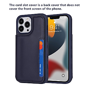 iCoverCase Compatible with iPhone 12 Pro Max Wallet Phone Case with Card Holder for Women Men, RFID Blocking PU Leather Case 6.7 Inch (Dark Blue)