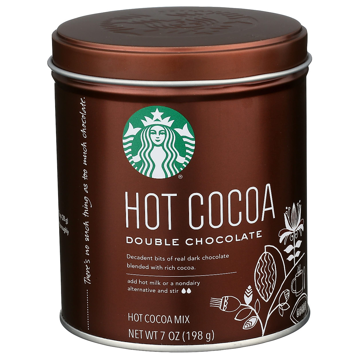 Starbucks Hot Cocoa, Double Chocolate, 7 Ounce