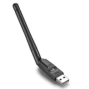 EASTECH Wireless WiFi USB Dongle Stick Adapter RT5370 150Mbps for MAG 254 250 255 270 275 IPTV Set-Top Box, Jynxbox, Linkbox, Raspberry Pi, Pc Laptops Desktop, for Win7, Win8, Mac OS, Linux