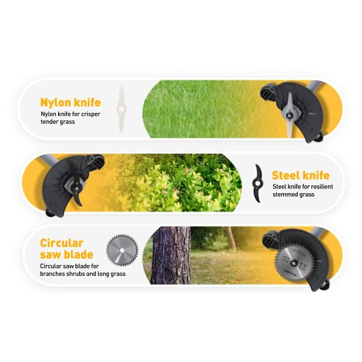 PATIOX Weed Wacker Cordless, Electric Weed Eater Rechargeable 3 in 1, Two 4.0 Ah Battery Powered Weed Whacker Cordless 20v Grass Trimmer with Blade and Charger (4.0 Ah Battery)…