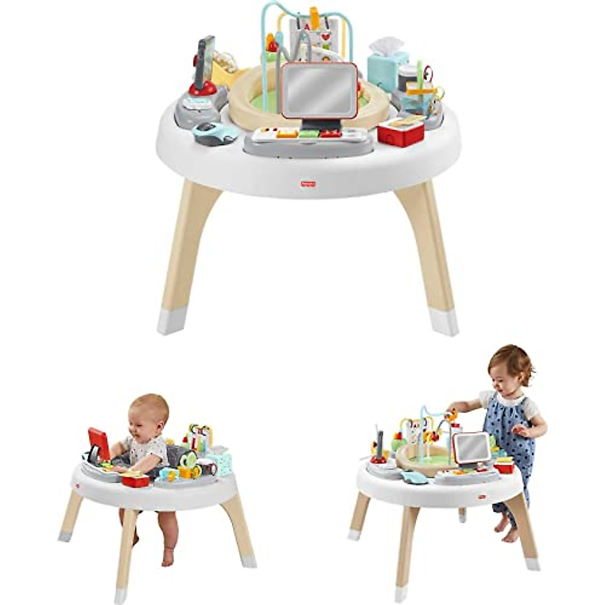 Fisher-Price Baby To Toddler Learning Toy 2-In-1 Like A Boss Activity Center And Play Table With Lights Music And Sounds