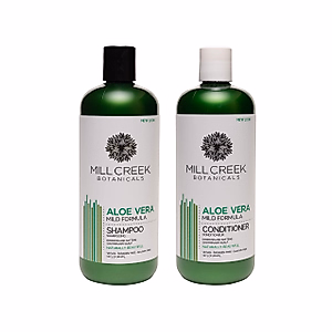 Mill Creek Botanicals Aloe Vera shampoo and conditioner bundle (14 oz each)