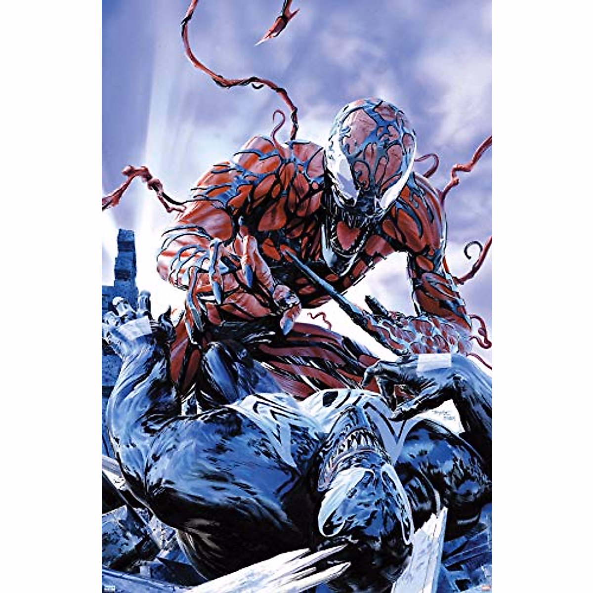 Trends International Marvel Comics - Carnage - Battle with Venom Wall Poster, 22.375" x 34", Unframed Version