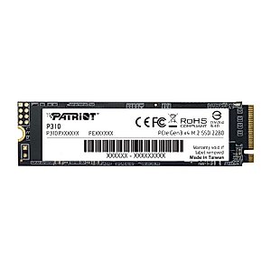Patriot Memory P310 480GB Internal SSD - NVMe PCIe M.2 Gen3 x 4 - Low-Power Consumption Solid State Drive - P310P480GM28