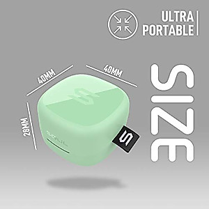 SOUL New S-Nano True Wireless Earbuds - in Ear Headphones, Ultra Portable, Bluetooth, IPX5 Waterproof, Transparency Mode - Lime