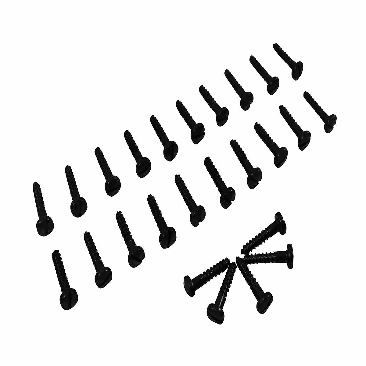 #8 Pyramid Wood Screws 3/4" H 25 Black Steel Screws For Woods Renovators Supply