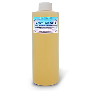 ROMERIZA INC. Baby Essential Fragrance Body Oil - luxury Unisex Body Oil - Perfume Scented Oils - Adorable Smell of Baby Perfume –Long Lasting Baby Scented Body Oil - 4 Fl Oz