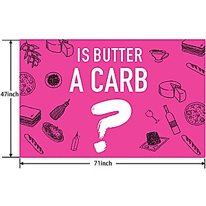 Is Butter A Carb? Hot Rose Pink Happy Birthday Banner Burn Book Theme Decorations Decor for Bridal Shower Wedding Night Out Hen Movie Bachelorette Party Girls Woman Birthday Party Favors Background