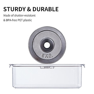 VELMADE Food Storage Containers with Lids 2 PCs, Airtight Food Containers for Kitchen Organization, Pantry Storage for Fridge, Refrigerator & Freezer, Fresh Keeper with Steam Vents, Clear