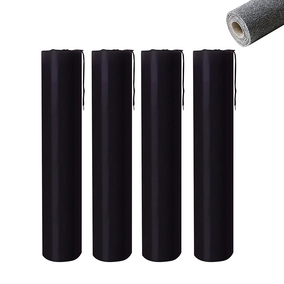 Primst 4PCS Carpet Waterproof Storage Bag, Oxford Cloth Drawstring Rug Bags, Fits 78" Wide Rugs, Ideal for Moving, Storing and Transporting Carpets (10" x 85")