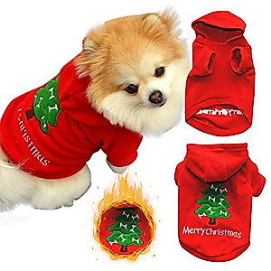 Christmas Sweater Holiday Puppy Costume Sweater Pet Clothes Warm Orchard Small Sweater Puppy Small and Medium Teddy Clothes for Small Dogs Male