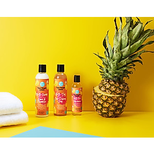 Curls Poppin Pineapple So So Smooth Vitamin C Leave In Conditioner - Conditions & Softens Hair - For Wavy, Curly, and Coily Hair Types, 8 Ounces