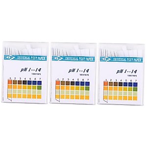 ULTECHNOVO 300 Pcs Ph Test Quality Test Strip Drinking Water Test Paper Ph Level Test Strips Litmus Test Paper Kits Spa Kit Universal Test Paper High Sensitivity Color Chart