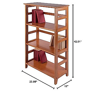 Winsome Wood Studio Shelving, Honey