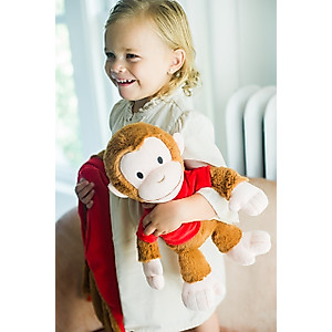Animal Adventure | Cuddle Bundles | Curious George | Super-Soft Machine Washable Blankie & Plush Toy Brown, 11 inches