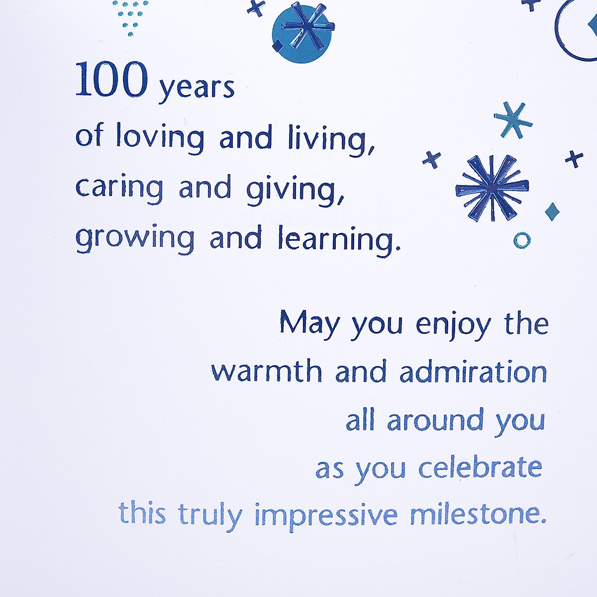 Hallmark 100th Birthday Greeting Card (100th with Confetti)