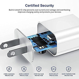 for iPhone14 13Fast Charger, Usbc Apple 20w Power Adapter Cube Fast Charging Block,USB-C Wall Plug Box+【Apple MFI Certified】 USB C Lightning Cable Cord 10ft for iPhone14/13 Pro/12 Mini/12 Pro Max/11