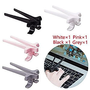 Heeloo 4pcs Finger Chopsticks for Gamers,Snack Clips,Gaming Finger Sleeves,Game Controllers,Game Accessories,Cell Phones Accessories,Gamer Gifts, Finger Tongs（Multicolor，4 pcs）