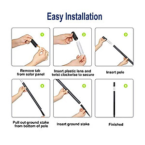 Westinghouse Solar Lights Outdoor LED Garden Path Lighting Waterproof Solar Powered Pathway Lights Decorative Landscape Lights for Garden Patio Lawn Courtyard Lane Walkway (8-Pack)