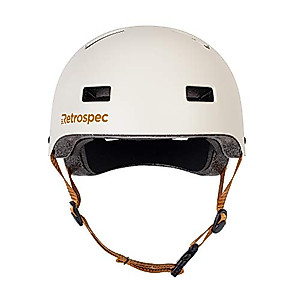 Retrospec Dakota Bicycle / Skateboard Helmet for Adults - Commuter, Bike, Skate, Scooter, Longboard & Incline Skating - Impact Resistant & Premium Ventilation- Matte Eggshell 2020