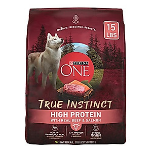Purina ONE True Instinct High Protein Formula with Real Beef and Salmon Dry Dog Food - 15 lb. Bag