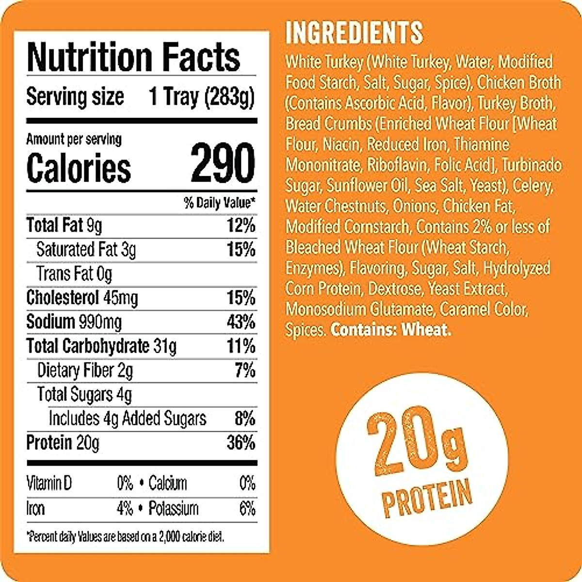 HORMEL COMPLEATS Turkey & Dressing Microwave Tray, 10 oz. (6 Pack)