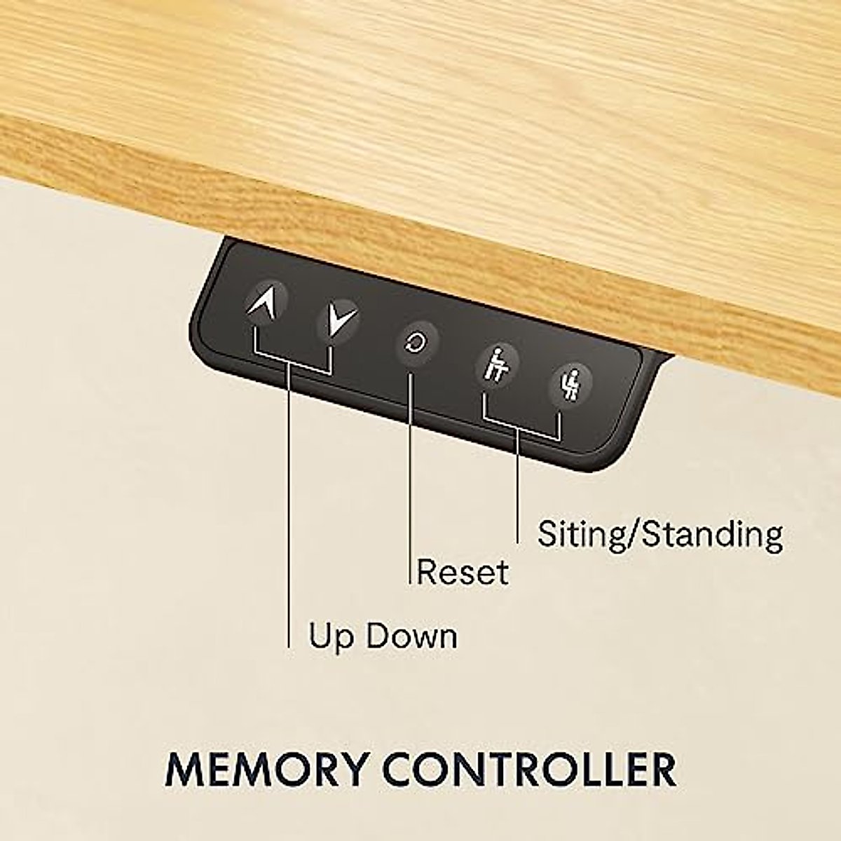 SANODESK Standing Desk Adjustable Height, 55x24 Inch Stand up Desk for Home Office Computer Desk with Memory Preset(55x28 Joint Boards,Maple)