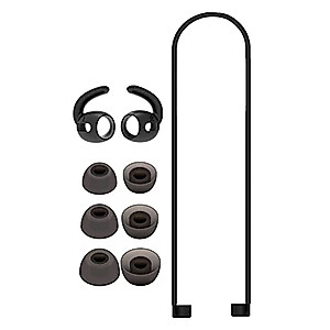 JNSA Ear Hooks Ear Tips Strap Compatible with Anker Soundcore Life P3 P3i P2 / Soundcore Liberty Air 2 pro, Anti Slip Anti Drop Anti Lost Sport Accessories, Black