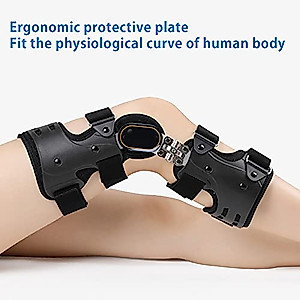 Knee Joint Splint, Knee Brace Knee Immobilizer Brace Adjustable Knee Brace Stabilizer for Sports Injuries for Ligament Injuries for Varus/valgus Correction(Right foot)