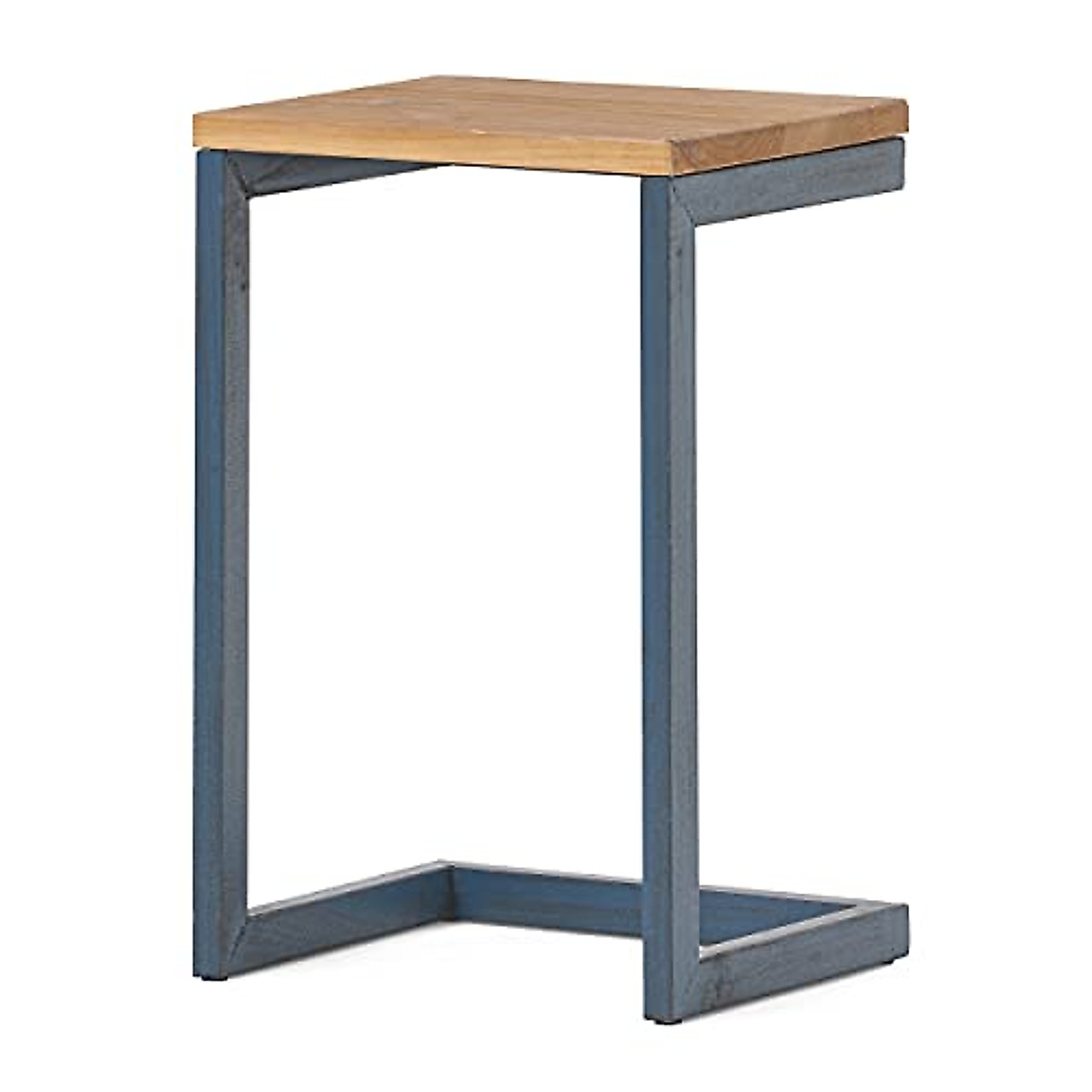 Christopher Knight Home Darlah Small Firwood Antique Table, Antique, Antique Natural and Black With Blue, 10.25”D x 12.75”W x 19.50”H