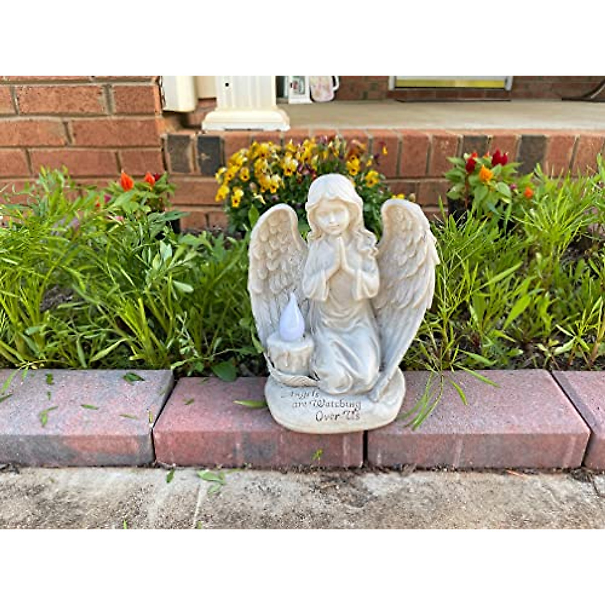 VP Home Praying Angel Watching Over Us Angel Decorations for Home Solar Powered LED Outdoor Decor Garden Light Angel Statues and Figurines for Home, Patio, Yard Art