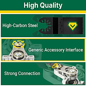 Converter Oscillating Tool Adapter Kit, Scimaker 5/8" M10 M14 Multifunction Oscillating Saw Blades Set for Grinding, Trimming and Removal