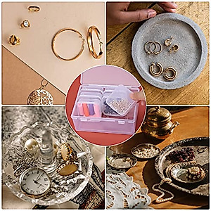 KINBOM 22 Pcs Plastic Storage Cases, Mini Bead Storage Box with Lids Rectangle Clear Bead Storage Container Organizer for Jewelry Making Crafts Small Items (2pcs Large, 20pcs Small)