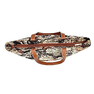 Signare Tapestry Shoulder Bag Tote Bag for Women with Cat Design (SHOU-CAT)