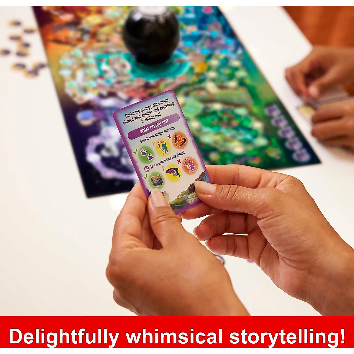 Mattel Games Magic 8 Ball Magical Encounters Board Game for Kids, Cooperative Family Game with Real Magic 8 Ball