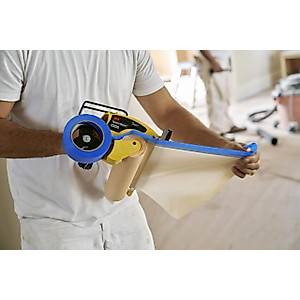 3M Hand-Masker Masking Plastic, 12 in x 120 yds, Easy To Wrap Around Objects, No Paint Bleed-Through, Minimize Messy Clean-Up, Waterproof, 1 Roll (MPL12)