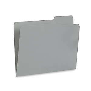 Blue Summit Supplies 100 Grayscale File Folders, Letter Size, 1/3 Cut Tab, Modern Gray, Black, and White Folder Assortment, Great for Organizing and Easy File Storage, 100 Per Box