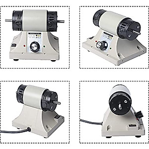 Leather Polishing Burnishing Machine, Leather Edge Grinding Kit Adjustable Rosewood Grinding Head Sander Buffing Motor for All Vegetable Tanned Leather 8000rpm 110V