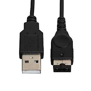 eJiasu Gba Sp Charger, Gba Sp Charging Cord 1.2m(3.9ft) USB Data Cable Charger Accessories for DS/NDS,Gameboy Advance SP Charge Cable/GBA SP (Black) (1 Piece)