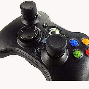 8 Pcs Heightened Soft Silicone Anti-Slip Analog Joystick Thumb Grip Stick Cap Cover Case Skin Skid Heighten for Playstation 4 PS4 PS3 Xbox Controller (Black)