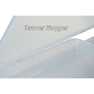 The CapBox 2.0 (2 Pack Clear) Hat Organizer for Baseball Caps, Stackable Sliding Tray Hat Rack & Hat Holder Hat Hanger Cap Storage Container 2 Yr. Warranty Fits 12-17 Caps Sliding Tray & Stopper