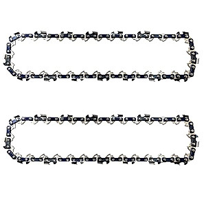 Opuladuo 2PC 8" Pole Saw Chain Replacement for 9.5 in. Harbor Freight Portland 62896 68862 63190 56808-3/8" .050" 33DL