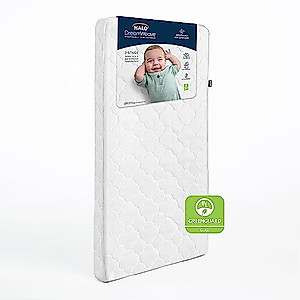 HALO DreamWeave Baby Crib Mattress and Toddler Bed, Breathable, Dual Sided 2-Stage Design, 100% Breathable Mattress, Machine Washable Cover, Hypoallergenic, Non-Toxic Materials, Greenguard  Cert.