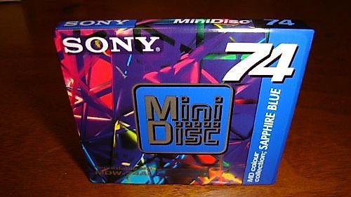 SONY MDW-74AL 74 min MiniDisc Limited Colour Collection Sapphire Blue