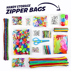 Mega Arts and Crafts Kit for Kids Age 4-8 - Toddler Art Supplies for Preschool, Kindergarten, Homeschool Projects