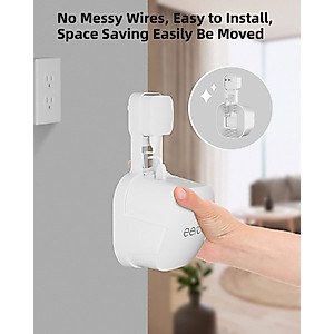 COOLWUFAN Outlet Wall Mount Holder for eero 6 or eero 6+ mesh Wi-Fi System [NOT Fit for eero mesh], No Messy Wires, Easy to Install Mount Holder for eero 6 & eero 6+ mesh Wi-Fi System (3 Pack)