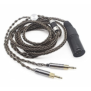 Youkamoo 4 Pin XLR Headphone Cable Compatible for Sennheiser HD700 HD 700 Headphones 8 Core Silver Plated Replacement Audio Upgrade Cable